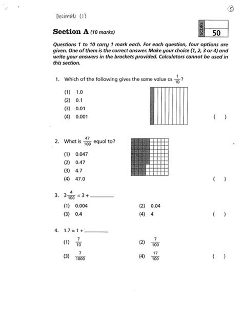 5 Decimals I Pdf