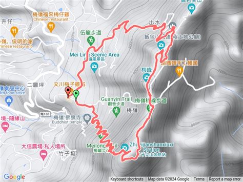 文川 梅龍步道 竹子尖山 梅峰 福光山 伍龍步道 文川 健行筆記
