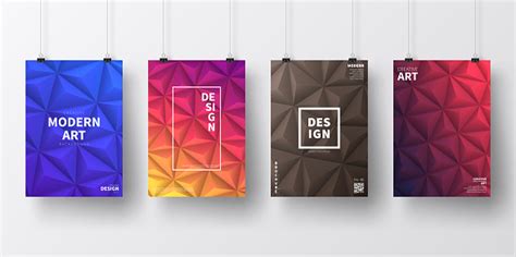 흰색 배경에 고립 된 다채로운 기하학적 디자인의 포스터 2차 도형에 대한 스톡 벡터 아트 및 기타 이미지 2차 도형 3차원 형태 갈색 Istock