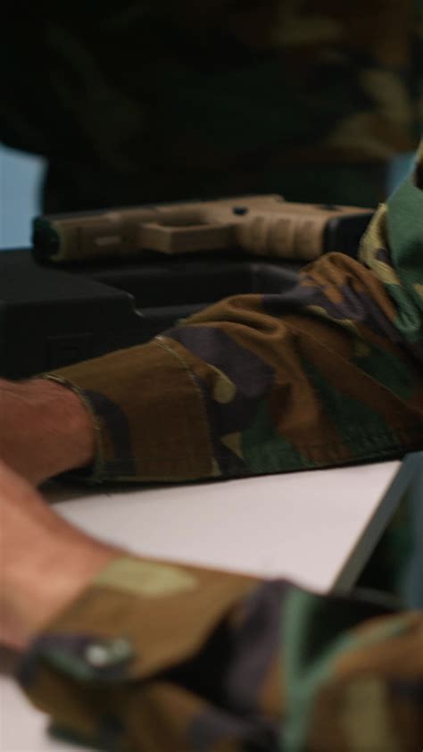 Vertical Special Forces Military Agent Working In Control Room Analyzing Aerial Reconnaissance