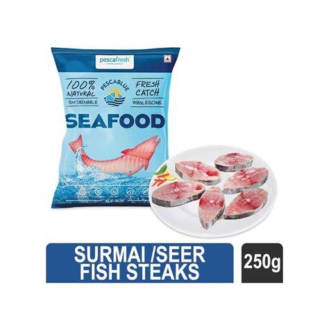 Pescafresh Surmai Seer Fish Steaks Price Buy Online At Best Price In