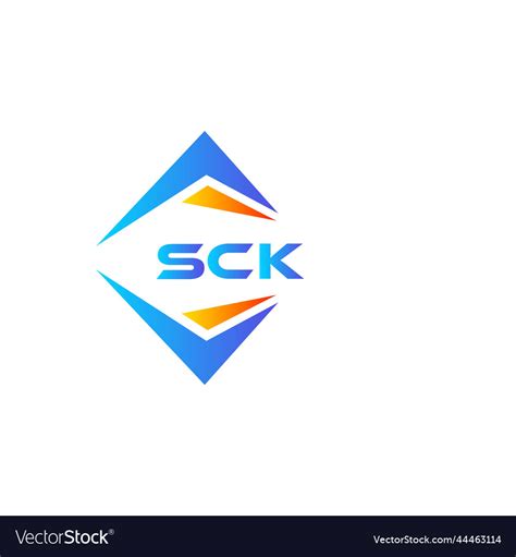 Sck Abstract Technology Logo Design On White Vector Image