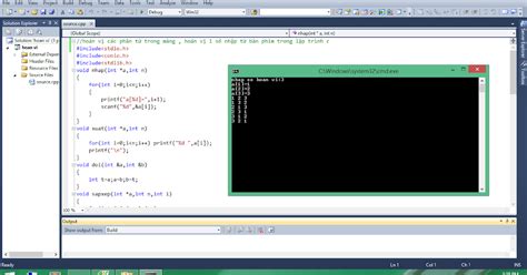 hoán vị số trong lập trình c Lập Trình