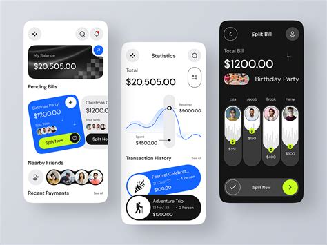 Billing App Ui Ux Design Transaction Financial Behance