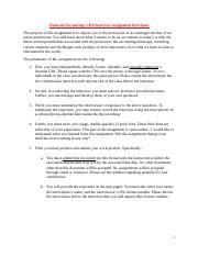 ACC281 CPA Interview Assignment Directions 4 1 Docx Financial
