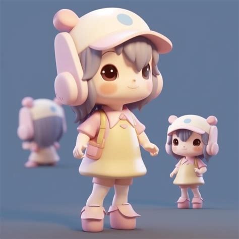 Premium Ai Image Example Of Cute Character Model
