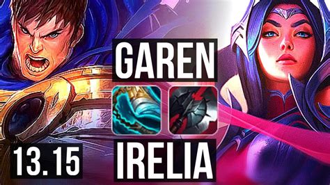 Garen Vs Irelia Top 9 Solo Kills 1222 10m Mastery Godlike
