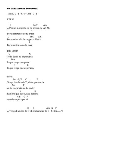 Un Destello De Tu Gloria Pdf