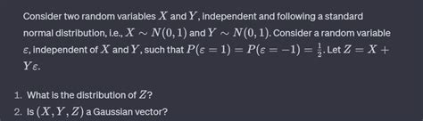 Solved Consider two random variables x ﻿and Y, ﻿independent | Chegg.com