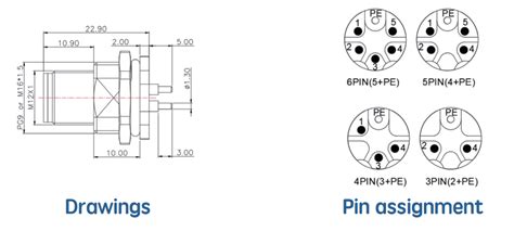 ขั้วต่อ Pcb ตัวผู้ 12 พิน M5 สำหรับแผงขั้วต่อด้านหลังรหัส M Amissiontech Co Ltd Amsone