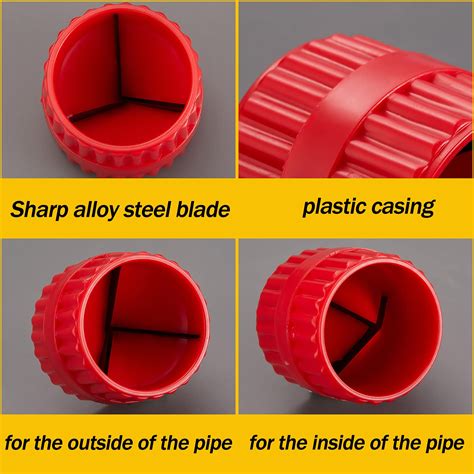 2 Pieces Inner Outer Reamer Pipe And Tube Deburring Reamer Tubing Chamfer Tool