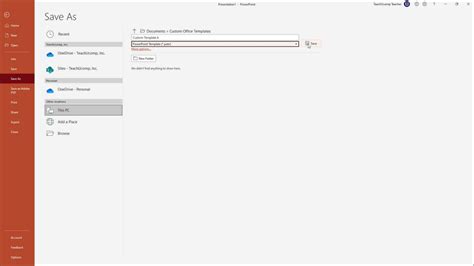Save A Presentation Template In Powerpoint Instructions