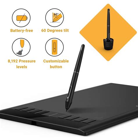 Ugee M708 10" Pen Tablet (Black)