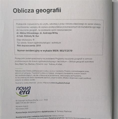 Oblicza geografii 1 podręcznik Nowa Era 2022 Wrocław Kup teraz na