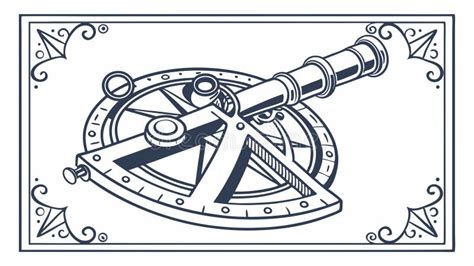 Vintage Navigation Instrument Design Vector Design Generative Ai Stock Vector Illustration Of