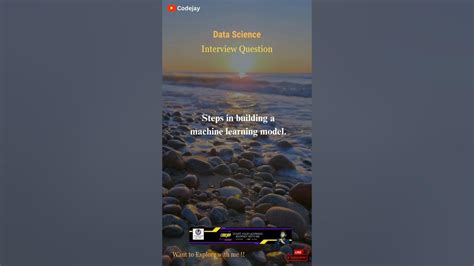 Steps To Build Machine Learning Model Data Science Interview Question Shorts Shortsvideo