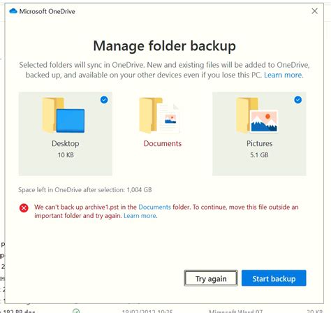 Solved OneDrive Sync Issue PST File Experts Exchange