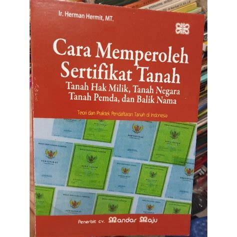 Jual CARA MEMPEROLEH SERTIFIKAT TANAH Shopee Indonesia