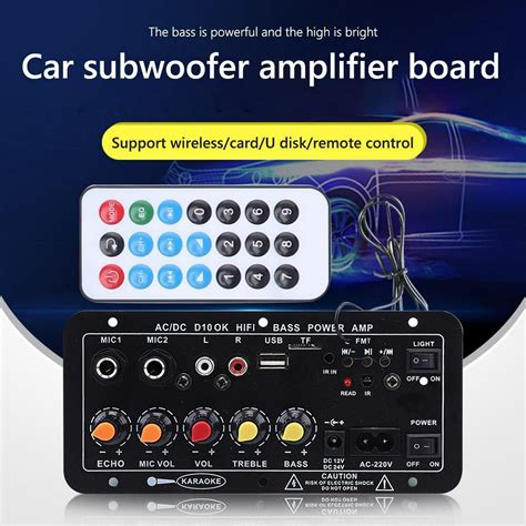 Tablero Amp Placa Amplificadora De Potencia Digital D10 Compatible Con