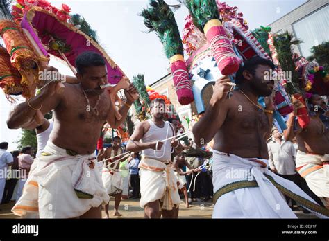 England London Ealing Shri Kanaga Thurkkai Amman Temple Chariot