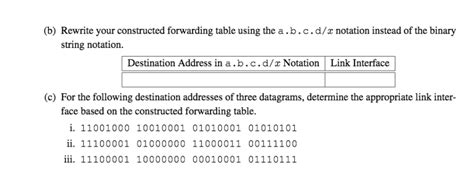 Solved 2 Consider An Ip Based Network Using 32 Bit Host