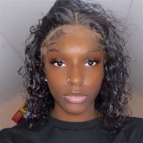 Short Curly Bob Lace Front Wig 13x1 Amazon Barely Depop