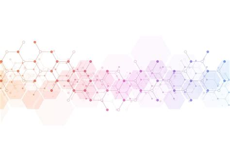 Premium Vector Hexagons Pattern Background Genetic Research Molecular Structure