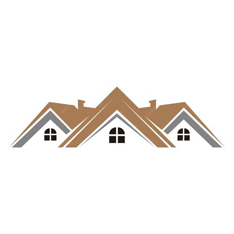 Premium Vector Residential Roof Design Icon Logo