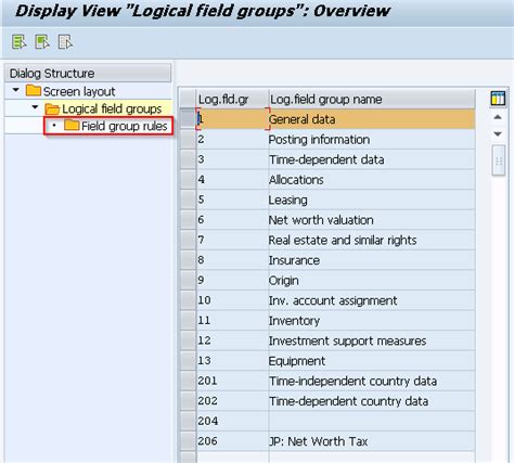 Define Screen Layout For Asset Master Data S ALR