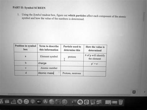 Part H Symbol Screen Using The Symbol Readout Box Figure Out Which