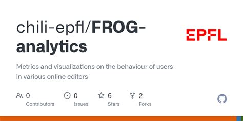 Github Chili Epflfrog Analytics Metrics And Visualizations On The
