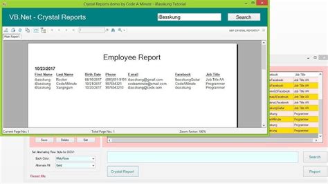 crystal reports tutorial