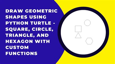 Draw Basic Shapes With Python Turtle Step By Step Guide 🎨🐢 Youtube