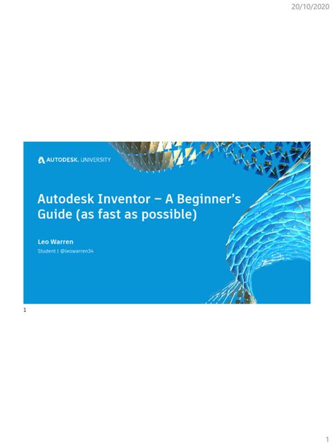 autodesk a beginner s guidel class presentation edu463362l leo