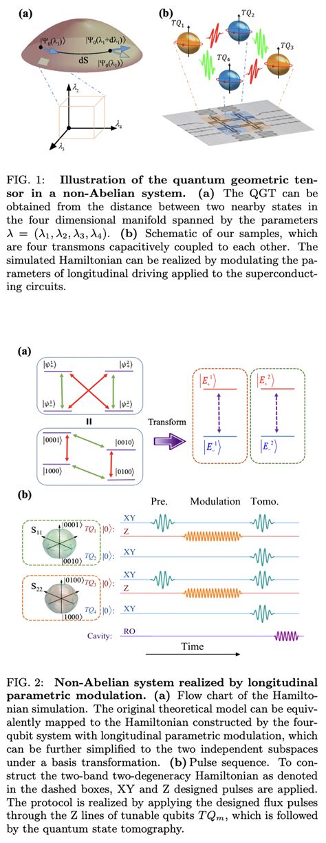 Measuring Quantum Geometric Tensor Of Non Abelian System In