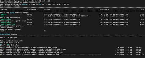 Як встановити nodejs на linux rhel 9 5 vm ua js