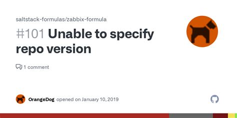 unable to specify repo version · issue 101 · saltstack formulas zabbix