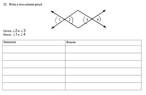 Solved Write A Two Column Proof