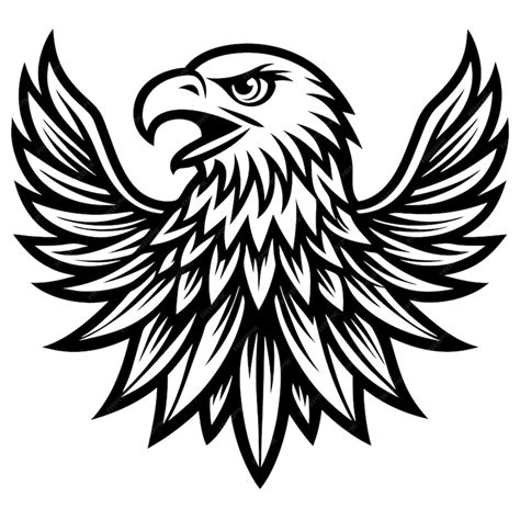 Vintage Eagle Head Mascot Colorful Concept Premium Ai Generated Vector