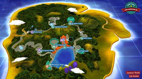 Introduction And Map Jurassic World Secrets In Free Roam Lego Jurassic World Game Guide
