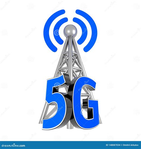 5g Antenna 3d Render Stock Illustration Illustration Of Mobile 148087034