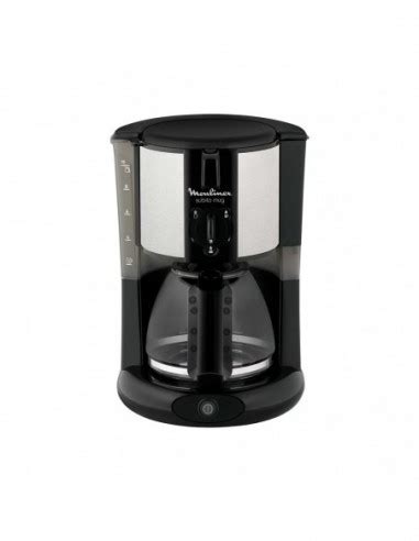 Cafetière Electrique Filtre pour 1 Mug ou 1 verseuse Noire Inox