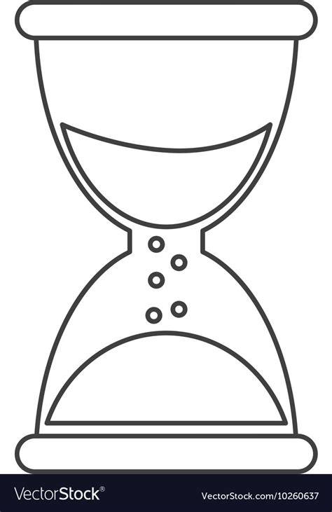 Single Hourglass Icon Royalty Free Vector Image