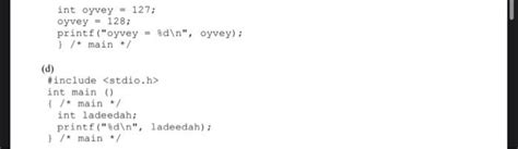 Solved Problem What Is The Output Of Each Of These Chegg
