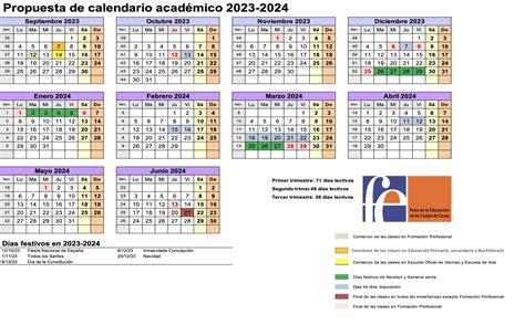 Curso 2023 2024 2 Parones Largos 4 Puentes Y Clases Desde El 7 S
