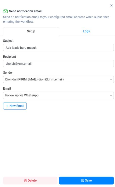 Cara Mengirimkan Email Notifikasi Melalui Automation Kirimemail