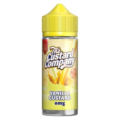 Vanilla Custard 100ml Shortfill E Liquid By The Custard Company Free
