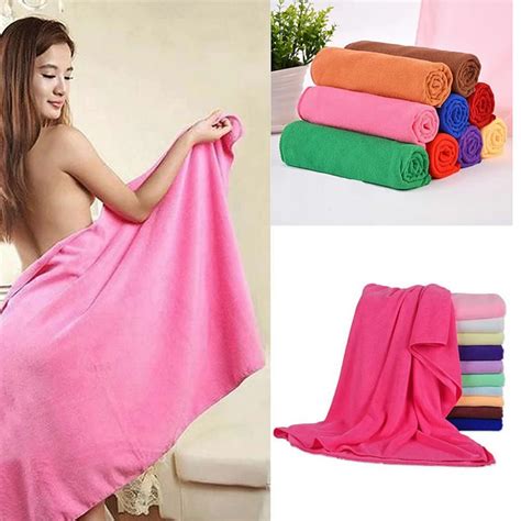 70x140cm Ultra Fine Fiber Bath Beach Towel Can Wear A Braised Woman