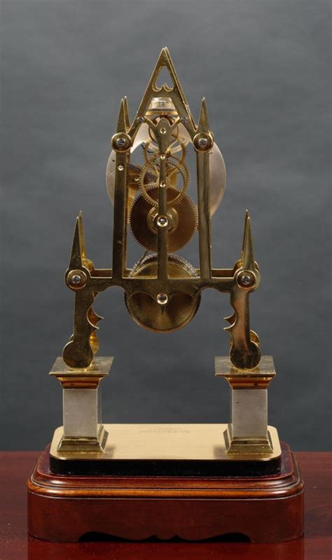 Early Victorian Skeleton Clock By Joseph Watson And Son Bada