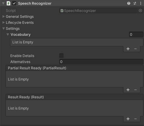 Setup Speech Recognizer Recognissimo For Unity